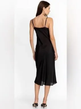 Johnny Was | Dresses | Johnny Was Midi Length Silk Slip In Black New ...